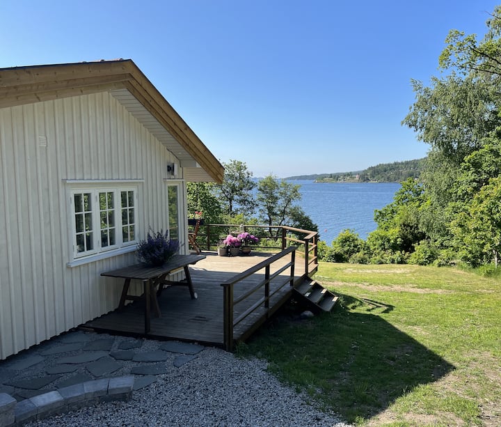 Sjarmerende Laftet Sjøhytte-stillhet, Utsikt, Sjel - Moss