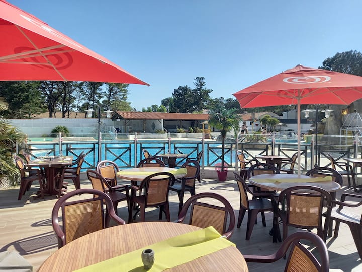 Mobil-home Deux Chambres, Camping 4étoiles-132 - Vendée