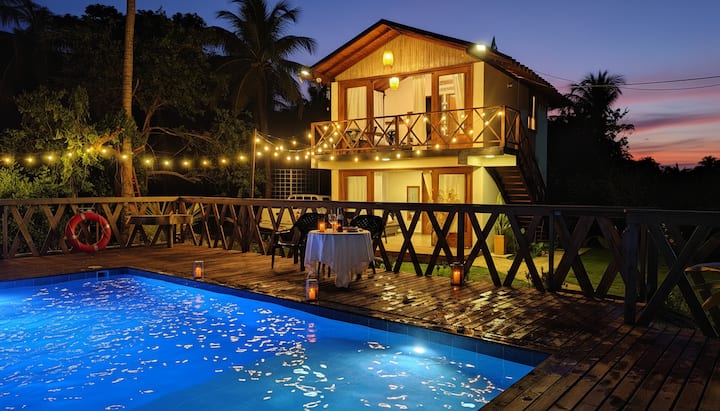 Cabaña Entrepalmeras Sol&luna-wifi Starlink, Pool - Córdoba