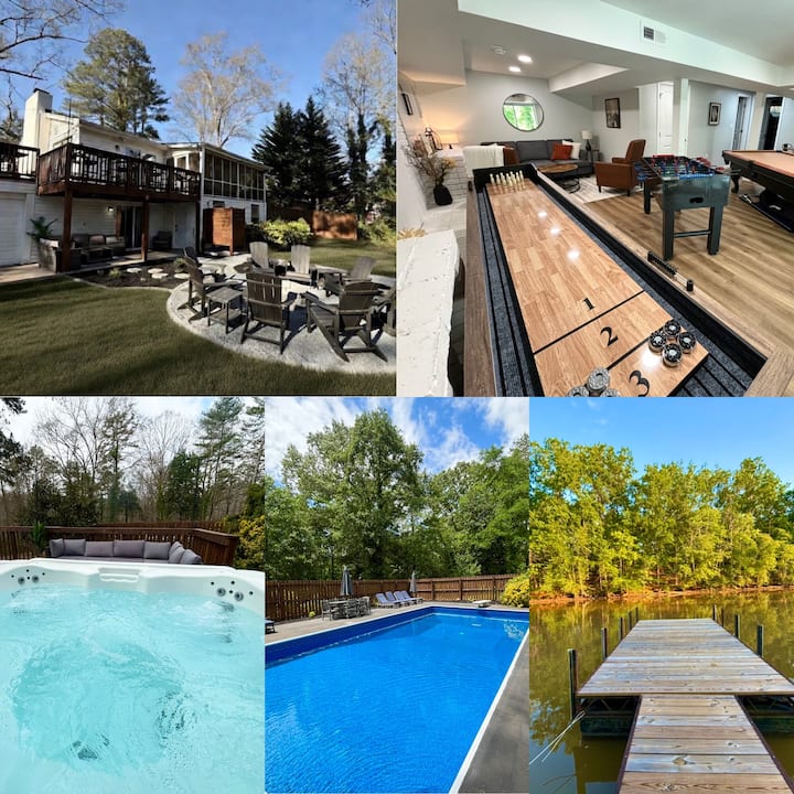 Lake House With Dock, Hot Tub, Pool, Game Room - South Carolina