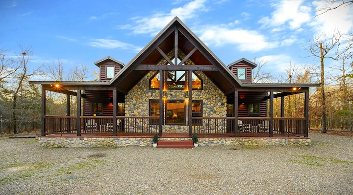 Single Level Private Lake Retreat!sleeps14hottub - ブロークン・ボウ, OK