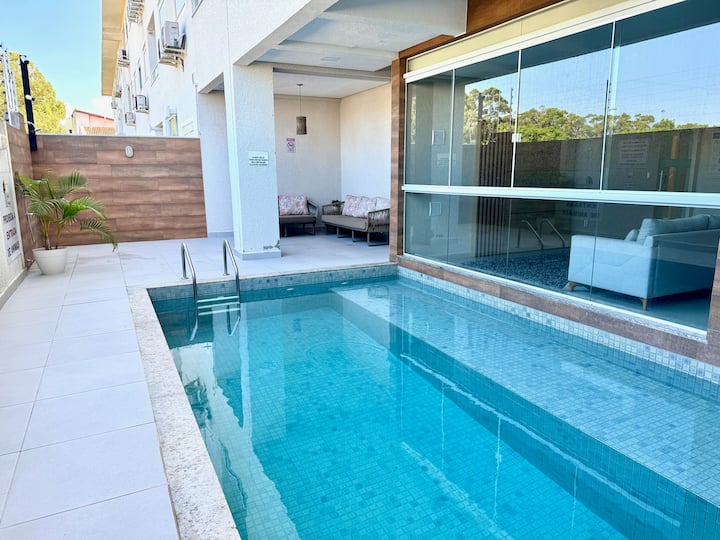 Apto 2 Quartos Com Garden E Piscina A 250 M Do Mar - Florianópolis