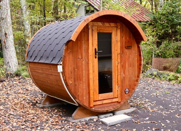 水音とサウナでリセット 最大6名様で楽しむ草津・軽井沢近くの隠れ家 Bbq 鍋 ロウリュ ペット可 - Gunma