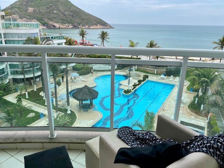 Duplex 2 Varandas/front Beach View/pontal Resort - Rio de Janeiro