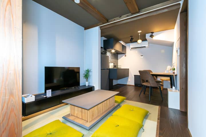 【なでしこ町家】スーペリアツインルーム ダブルベッド2台 禁煙 - Dazaifu