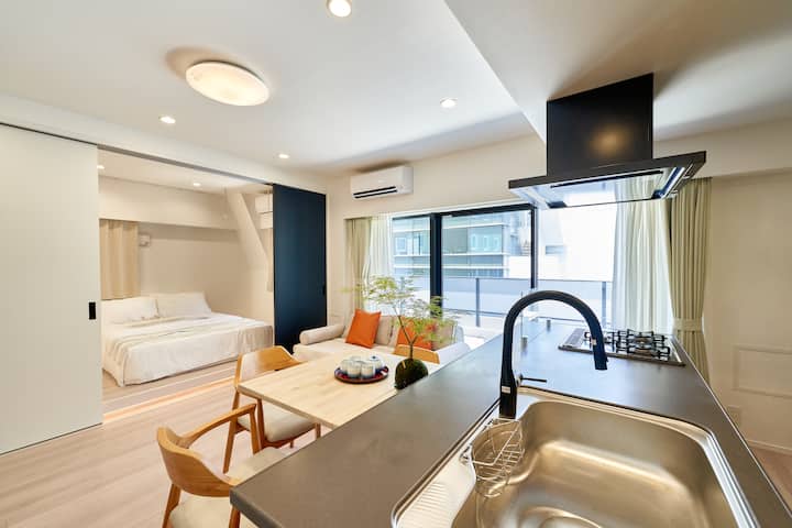 Livecasa蔵前/藏前站步行三分钟/生活用品齐全/全新公寓酒店/三卧室一厅 - Ueno