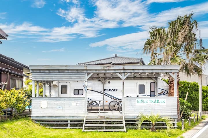 【Binge Trailer Frog】一度は泊まってみたい非日常のトレーラーハウス体験 - 미나미보소시