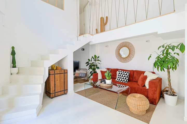 Loft Duplex Boho Méditerranéen · Entrée Privée - Marseille