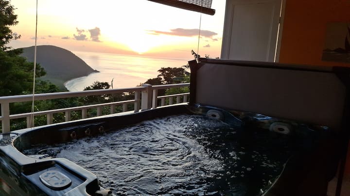 Gîte Vue éPoustouflante Mer Ss Vis à Vis Spa Privé - Deshaies
