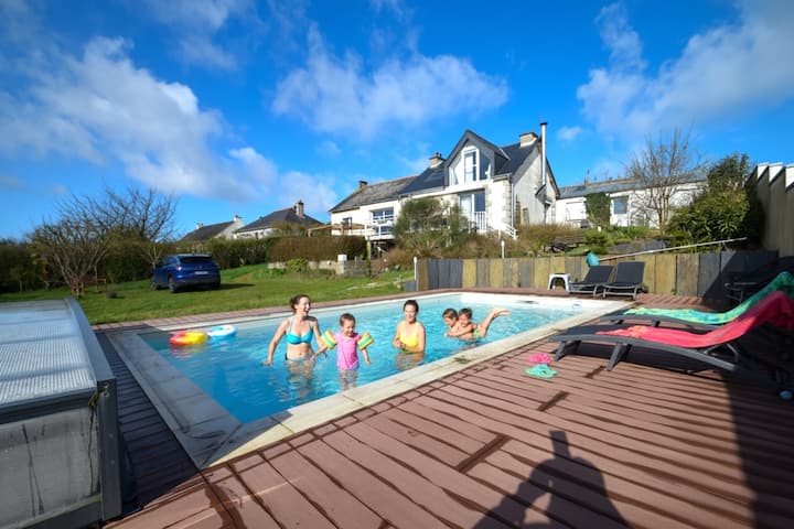 Maison Avec Piscine Près Des Plages à Saint-jacut - Saint-Jacut-de-la-Mer