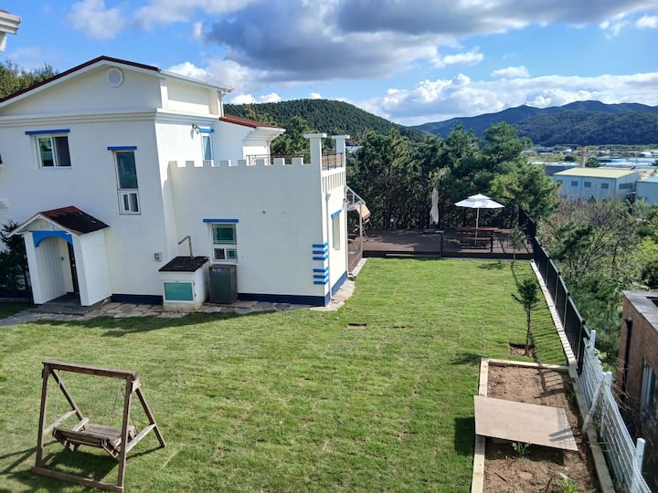 독채 용인 (실내 바베큐) 수영장 불멍 해내린 펜션 - 남사면