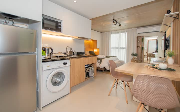 Trendy Studio Near Malls W/ Pool, Gym & Bbq - Asunción