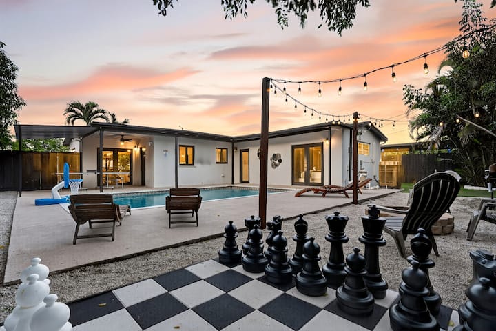 Hollywood Haven | Private Pool | Bbq | Mini Golf - Hollywood, FL