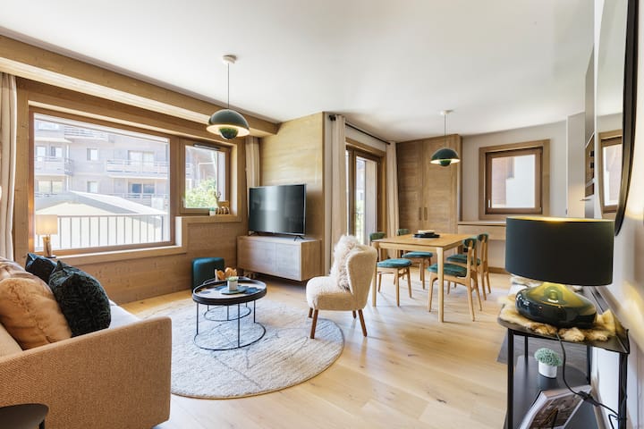 1 Ch Luxe | Rochebrune | Balcon | Piscine |Parking - Megève