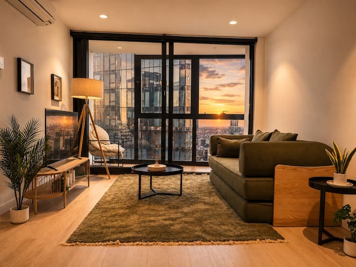 The Green Gem | 2br City Stays, Pool, Sauna, Gym - Melbourne