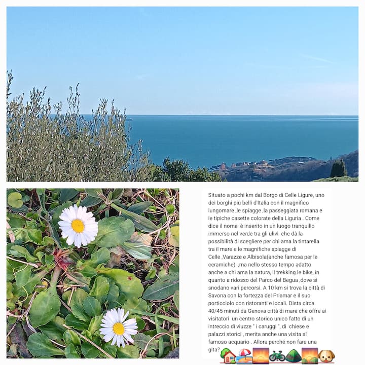 Appartamento Pochi Km Da Celle Ligure Vista Mare - Stella