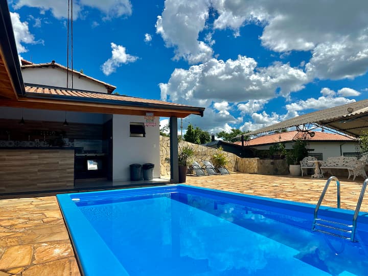 Chácara Com Piscina | 5 Min Do Centro | 11 Pessoas - Serra Negra