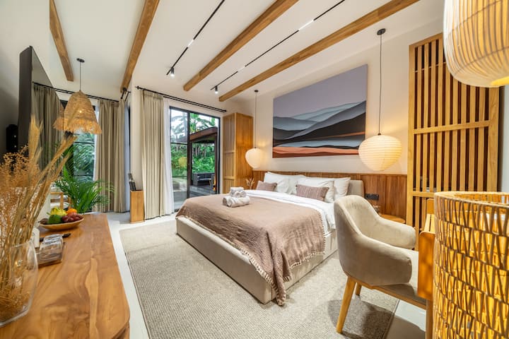 Cozy 1br • Pool&garden View • Patio • Central Ubud - Ubud