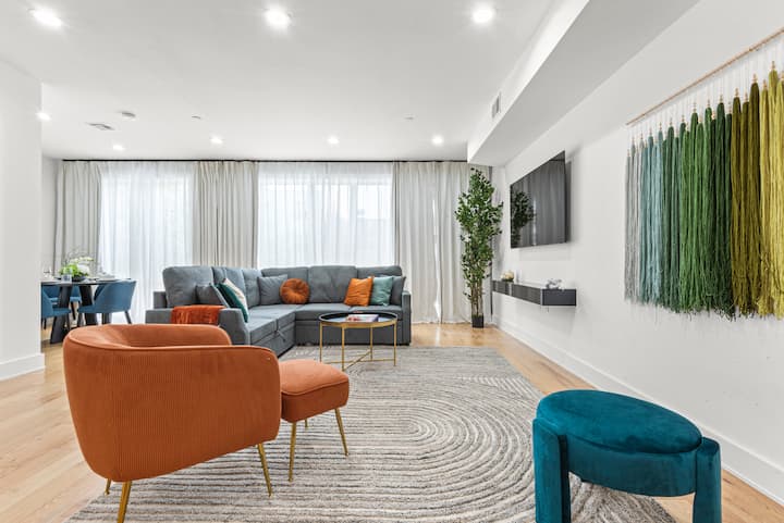 15 Min To Nyc! | Private Backyard | Street Parking - 霍博肯