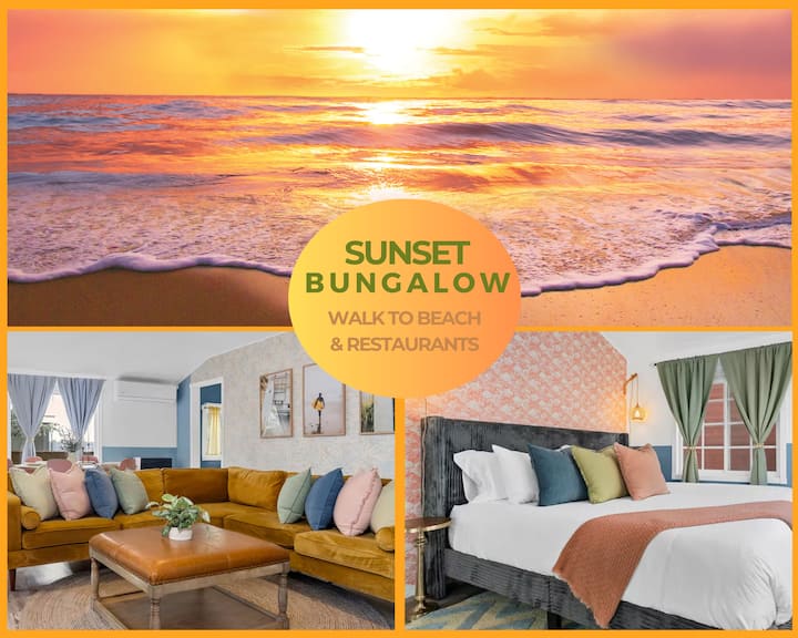 Sunset Bungalow | King Bed & Ac | Walk To Beach - Huntington Beach, CA