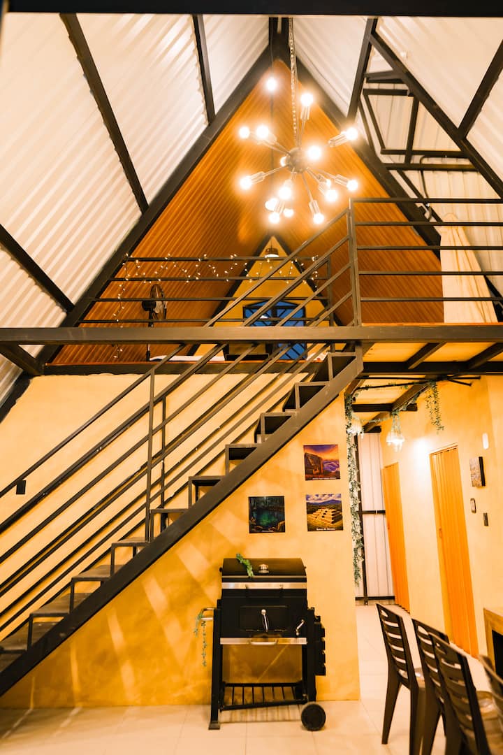 Cabaña A-frame úNica, Con Vistas Al Atardecer - Huehuetenango