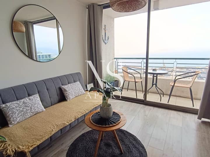 Dpto. 1 Hab. Increíble Vista Al Mar/parking Free - Antofagasta, Chile