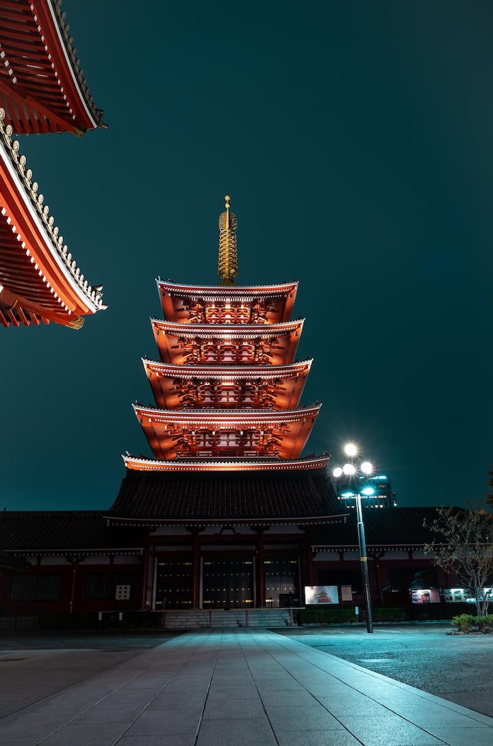 【浅草寺から徒歩圏内】新築1dk/最大5名/3ベッドで家族ok/人気の宿泊先/清潔で快適 - Akihabara