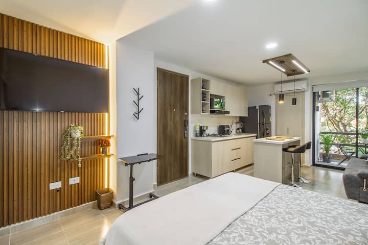 Moderno Aparta Estudio/balcón En Laureles Medellín - Medellín