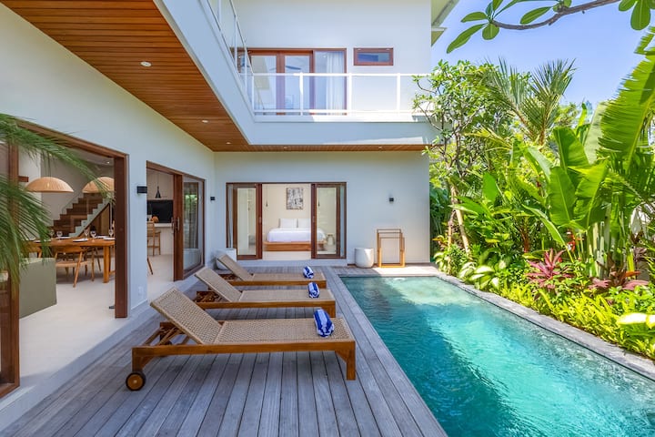 Villa 3 Chambres Privée Près De La Plage Nyanyi - Bali