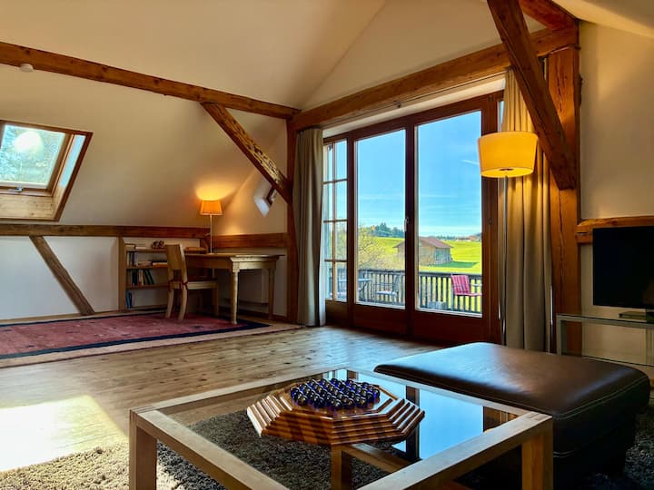 Großes Ferienhaus Mit Sauna Und Schwimmteich - Marktoberdorf