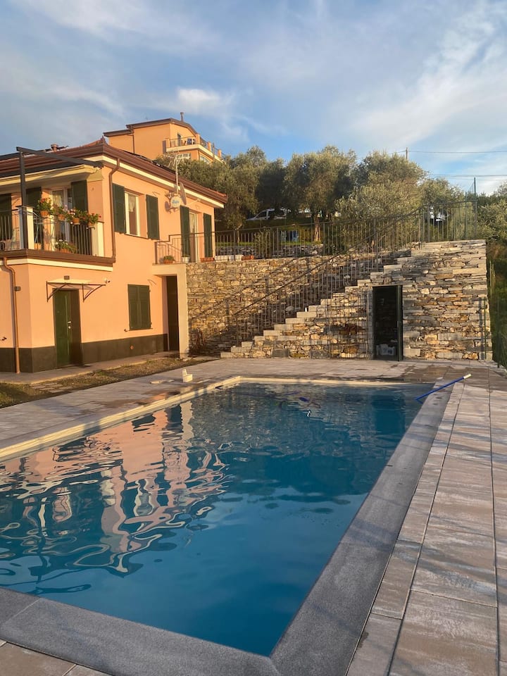 Villa Con Piscina Ca’du’ma’ Portofino View Est - Chiavari