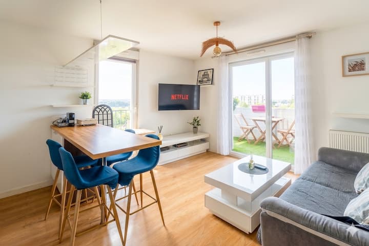 T3 Lumineux 15min Paris, Aéroport Orly à 10min - Cachan