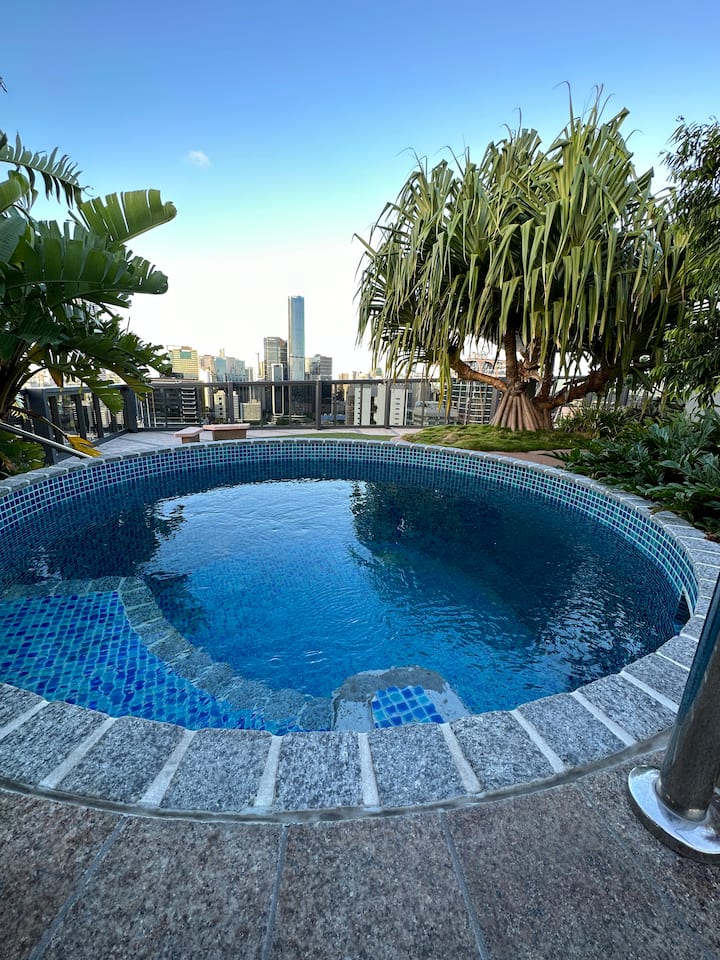 High-level River & Mount View Apt. In Sth Brisbane - Brisbane