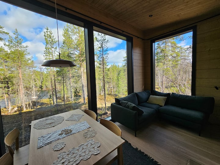 Aurora Wellcome Newly Built Riverside Cottage - Inari