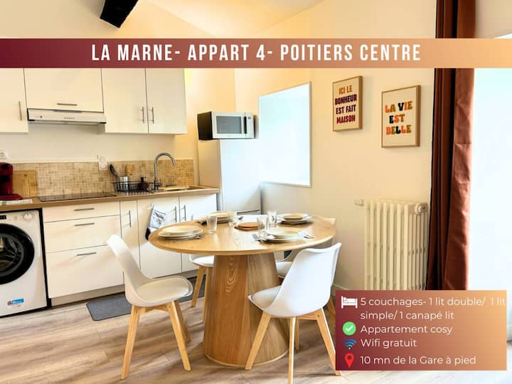 La Marne - Appart 11 - Poitiers Centre - ibis budget Gare de Poitiers