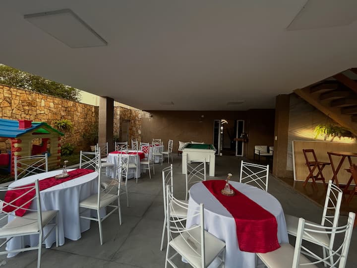 Espaço Para Eventos Com Piscina No Lago Dos Patos - Guarulhos