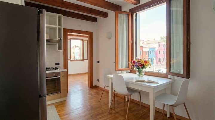 Burano Vista Canale Meraviglia  Vista Spettacolare - Benetke