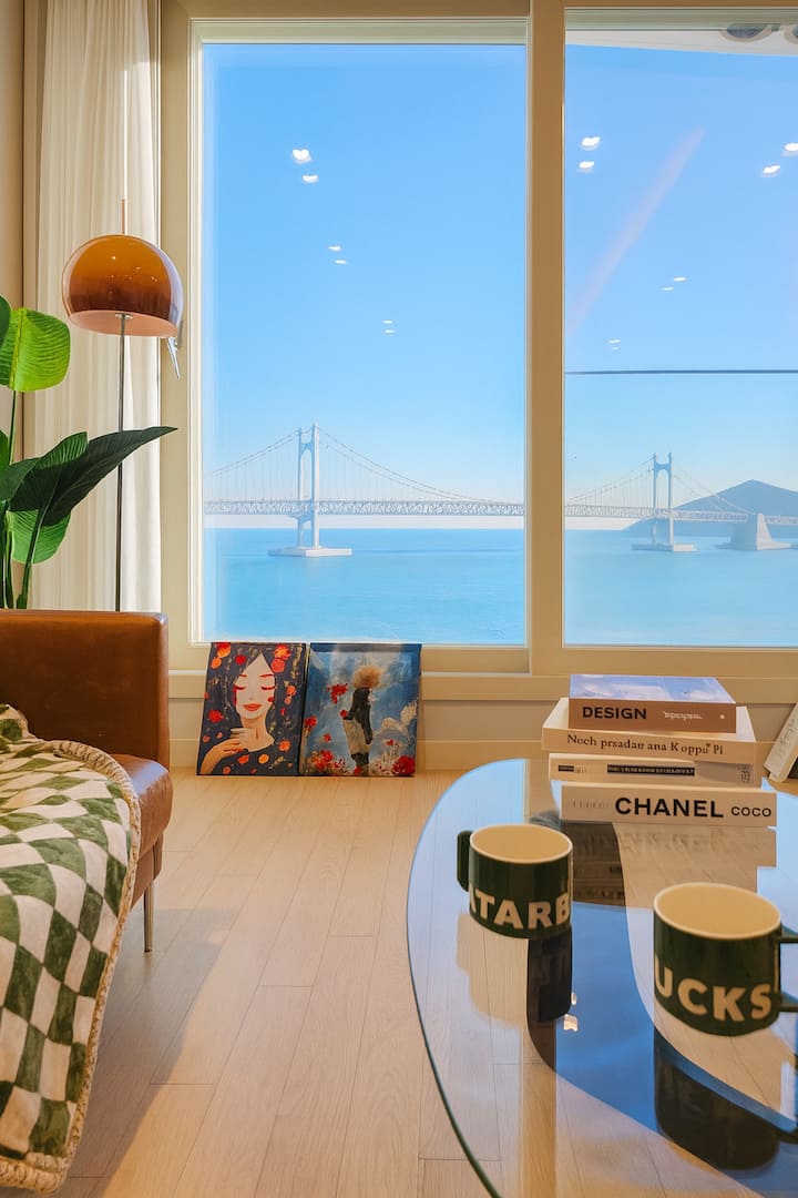 신규특가/초특급광대뷰/3룸(침실2+거실1)/퀸침대3개/넓은주차장무료/청결만점/8인/20평형 - 釜山