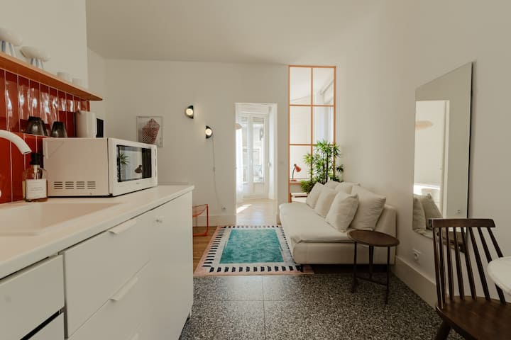 "Orange Pastel" T2 Rénové Grenoble – Gare & Centre - Grenoble