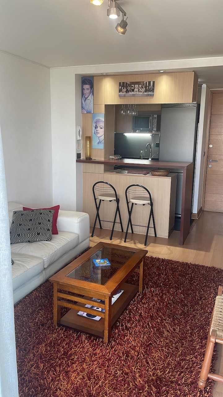 Moderno 1d1b | Piso 14 • Vista • Piscina • Parking - Las Condes