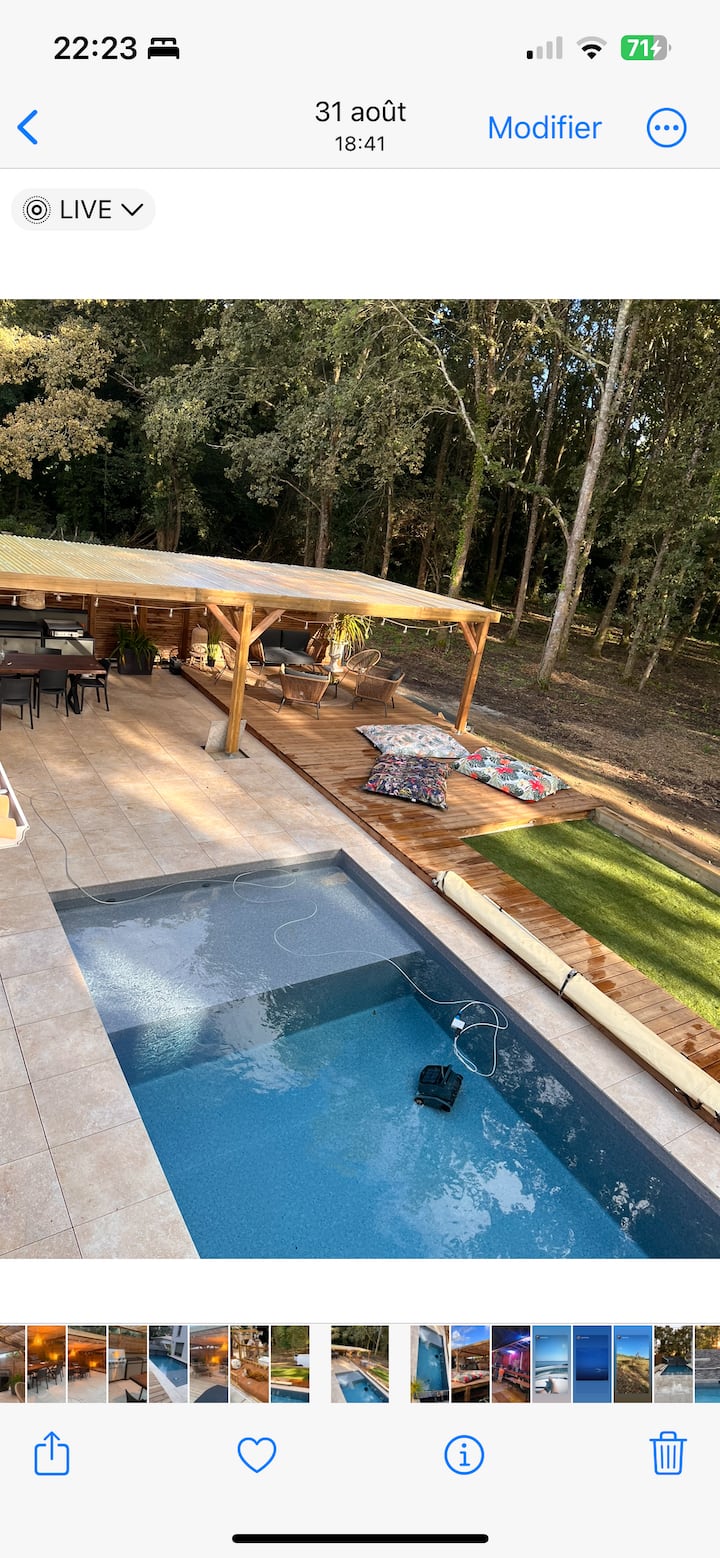 Villa Avec Piscine Lisière De Forêt - Biganos