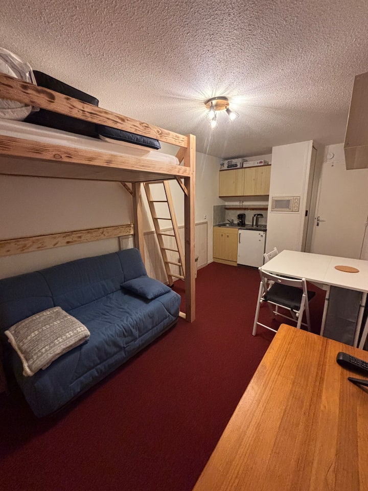 Studio 3 Personnes Au Centre De La Station - Les 7 Laux