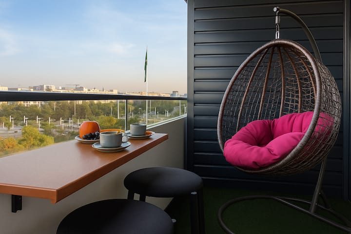 Люкс апартаменты вид на Ташкент Сити Nrg U-tower - Tashkent