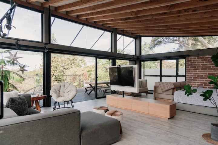 Refugio Campestre Con Vista A Montañas Y Caballos - Rionegro