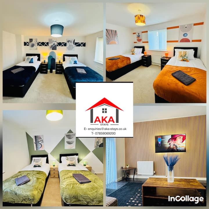 *Sleeps8/freeparking/wifi/contractorsdiscounts* - Leicester