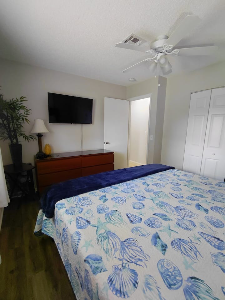 Room W/ King Bed & Large Roku Tv  Comfortable Home - Venice Beach, FL