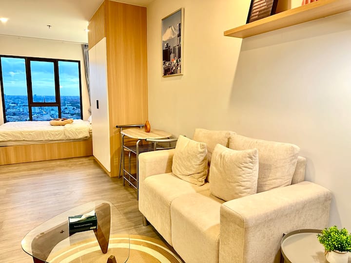 Bangkok Sathon Warm Condo/gym/pool/wifi/bits/01 - Taling Chan