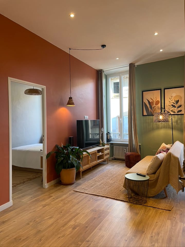 Beau 3 Pièces Rénové -Centre Ville - Clim -Parking - Grasse