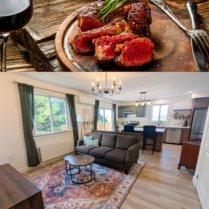 The Red Haus Retreat. Steak And Wine Package - Listowel, ON, Canada
