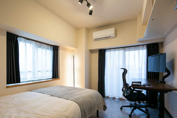 3 Min To St｜simmons Bed+wi-fi+desk+dryer+parking B - Nagoya Station